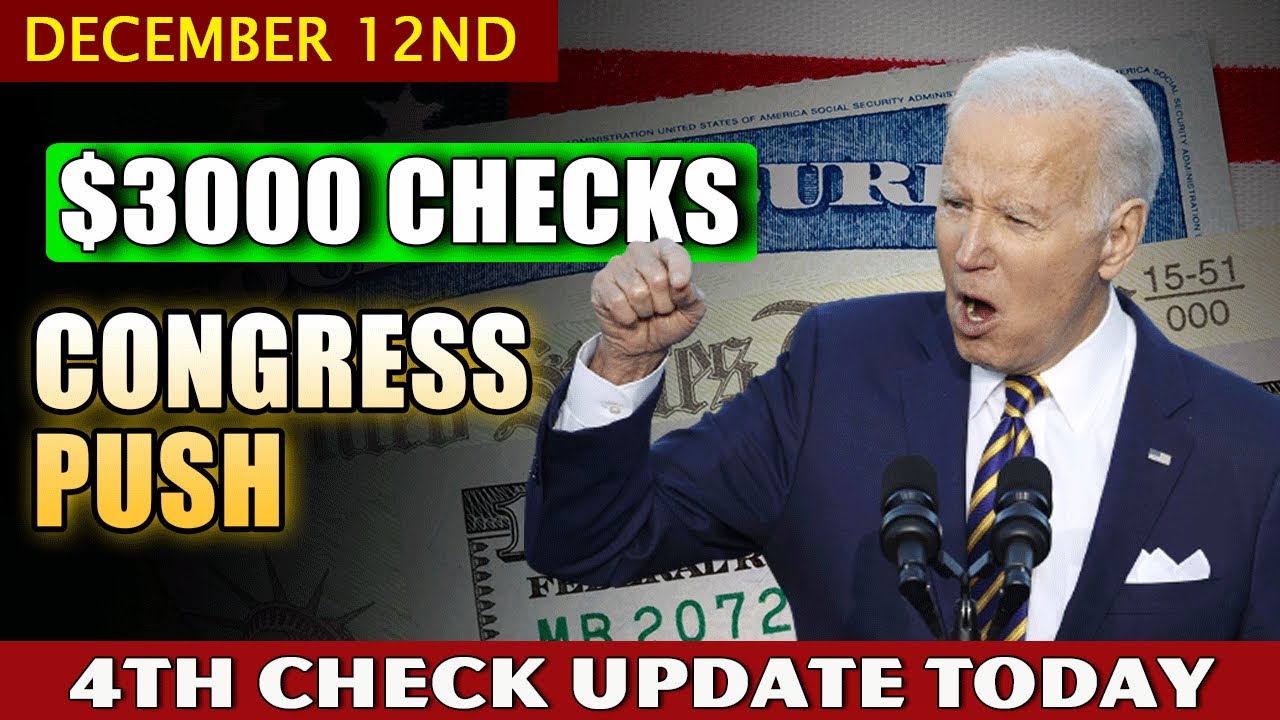 CONGRESS PUSH $3,000 CHECKS - Stimulus Check Update Today - YouTube