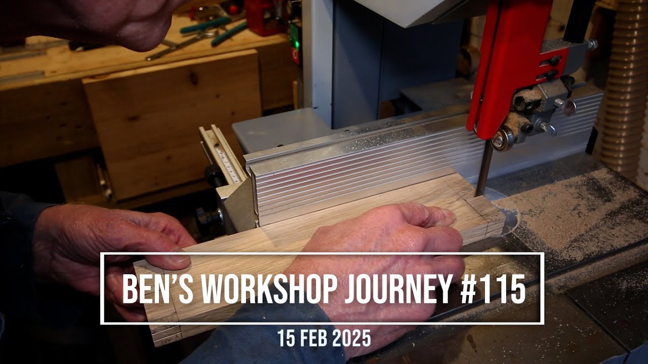 Ben's Workshop Journey #115 (Continuing to re-cut the tenons) - YouTube
