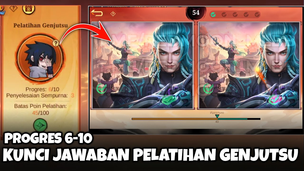 PART 2 ‼️ KUNCI JAWABAN PELATIHAN GENJUTSU NARUTO MLBB - YouTube