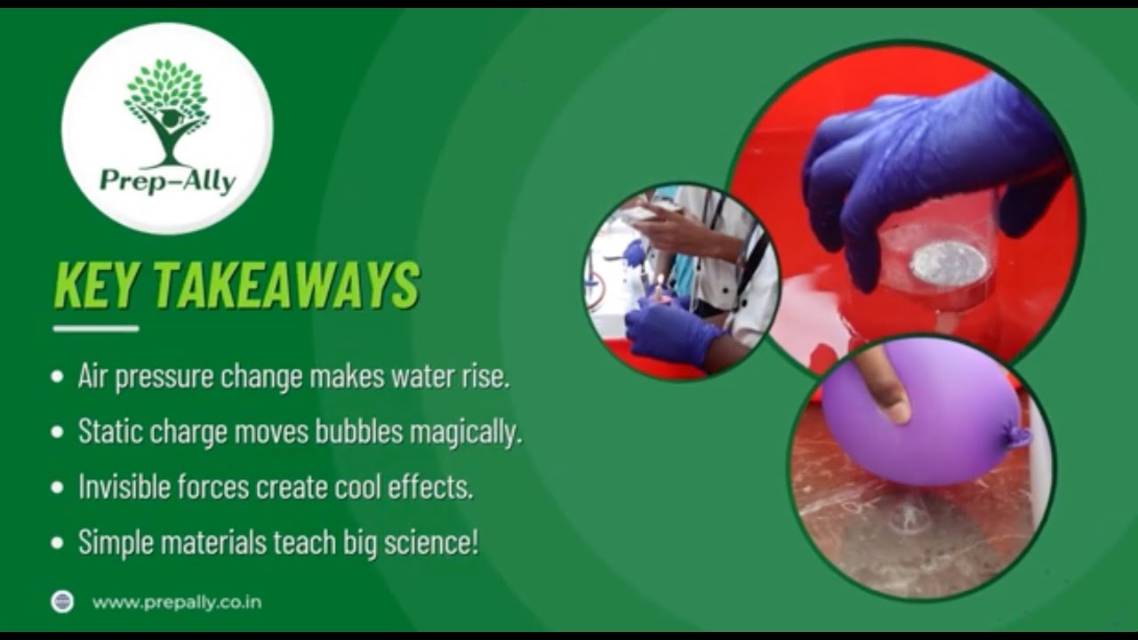 Rising Water & Electrostatic Interaction | Fun Hands-on Chemistry ...