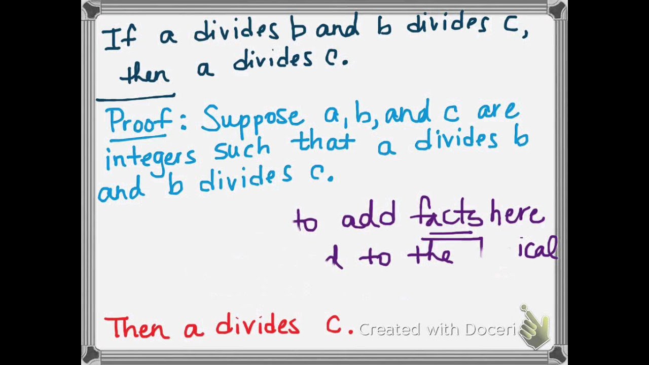 Direct proof example - YouTube
