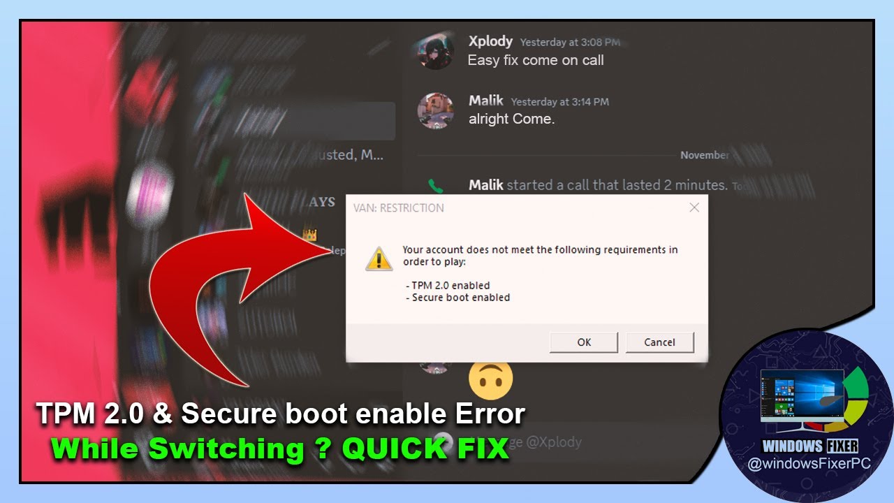 Fix Valorant TPM 2.0 & Secure Boot Error When Switching Accounts – Easy ...
