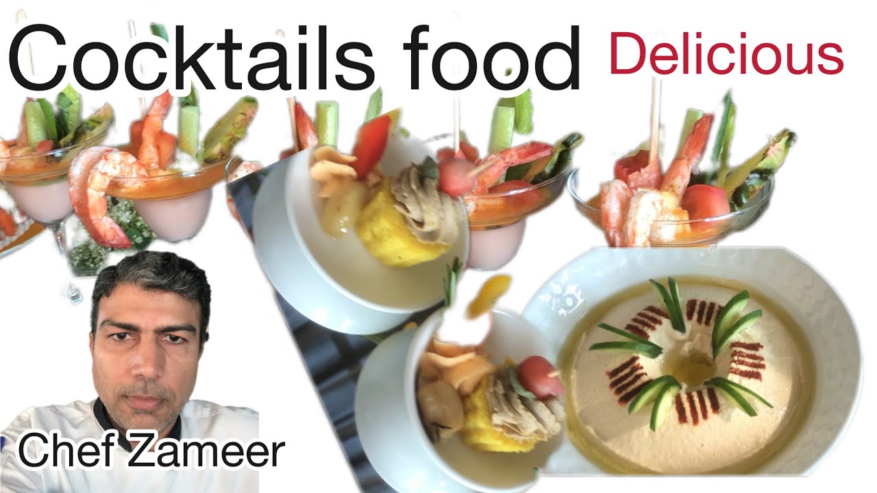 Cocktails foods| How to make garnish of food| cold buffets sat up - YouTube