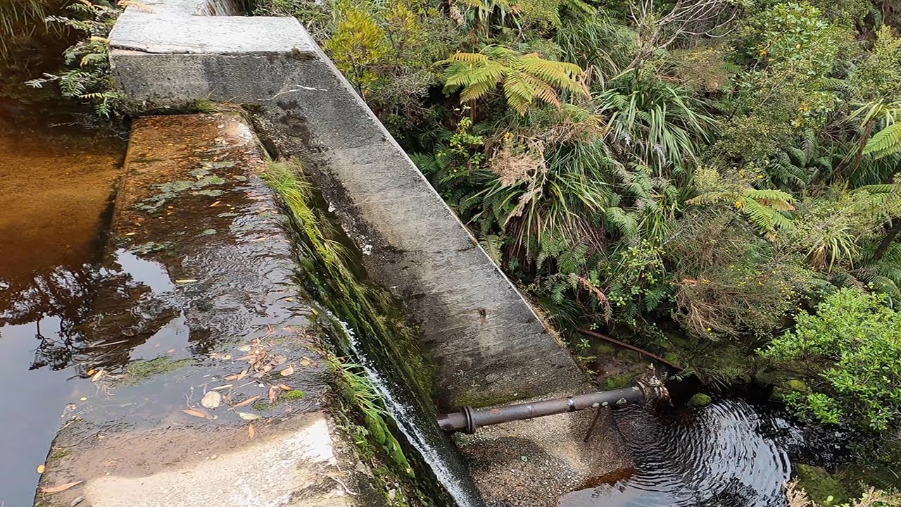 The Old Millerton Coal Mine Dam on the West Coast of New Zealand - YouTube