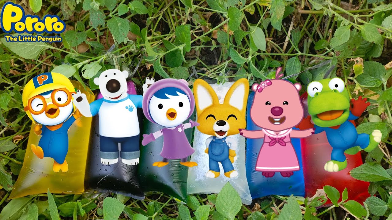 Pororo || Menemukan Pororo Main Air Warna Warni Bersama Crong, Rody ...