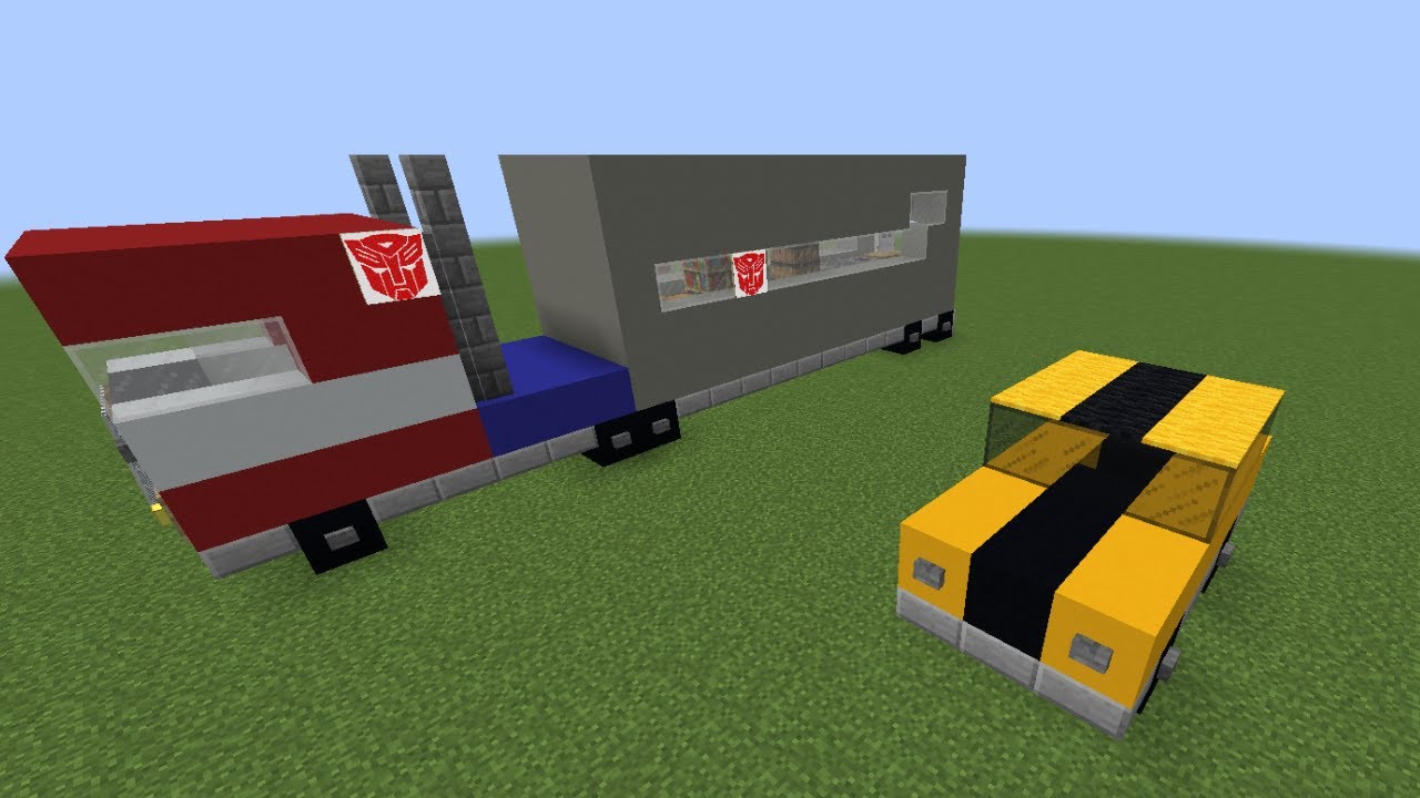Minecraft Tutorial: Bumblebee Car - YouTube