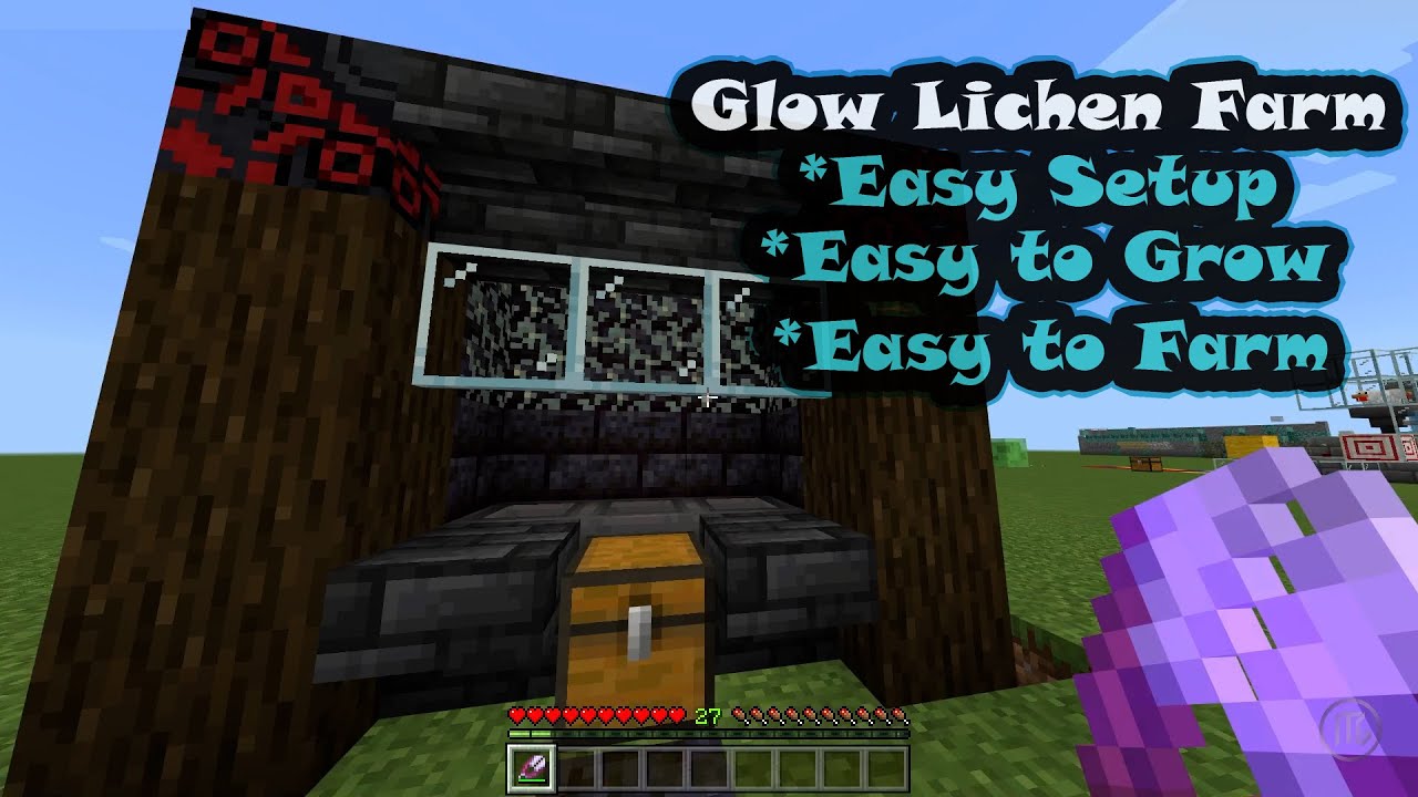 Easy & Abundant Glow Lichen Tutorial 1.19 Minecraft Bedrock (Win 10 ...