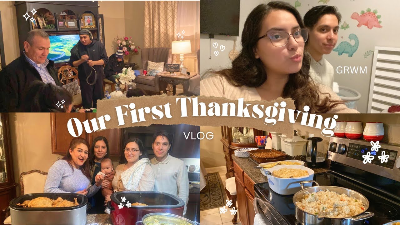 OUR FIRST THANKSGIVING AS PARENTS & MARRIED COUPLE! - YouTube