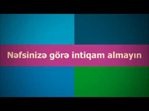 #414 Nəfsinizə görə intiqam almayın || Adil Recebov