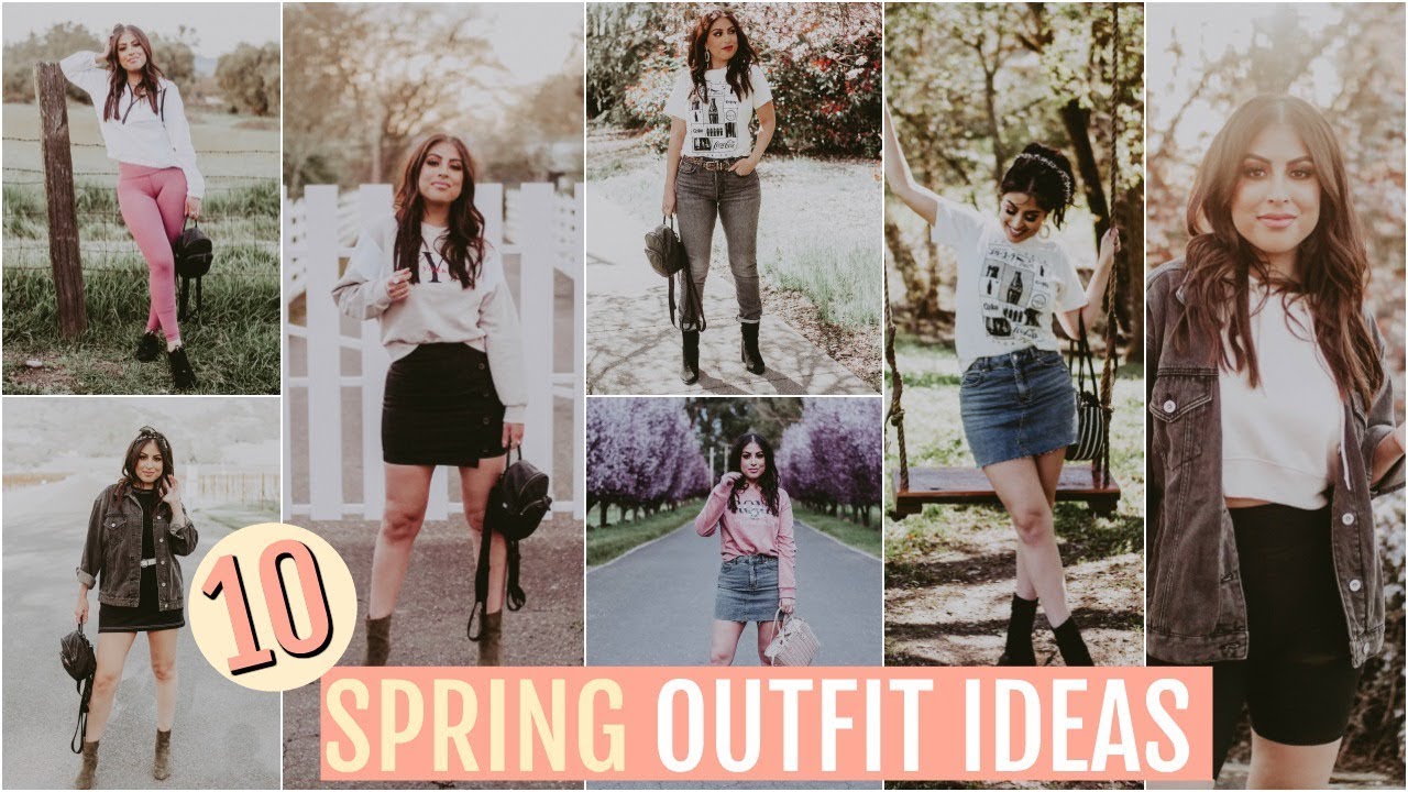 10 SPRING Outfit Ideas: AFFORDABLE & TRENDY - YouTube