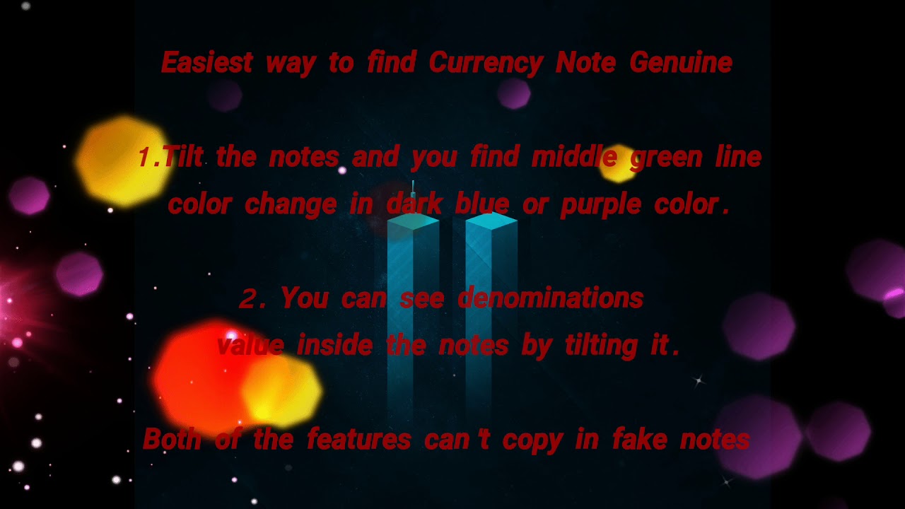 How to find Indian Currency Note are Genuine or Not - YouTube