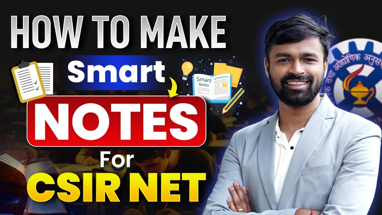 How to Make Smart Notes CSIR NET Mathematics | Best TIPS to make Smart ...