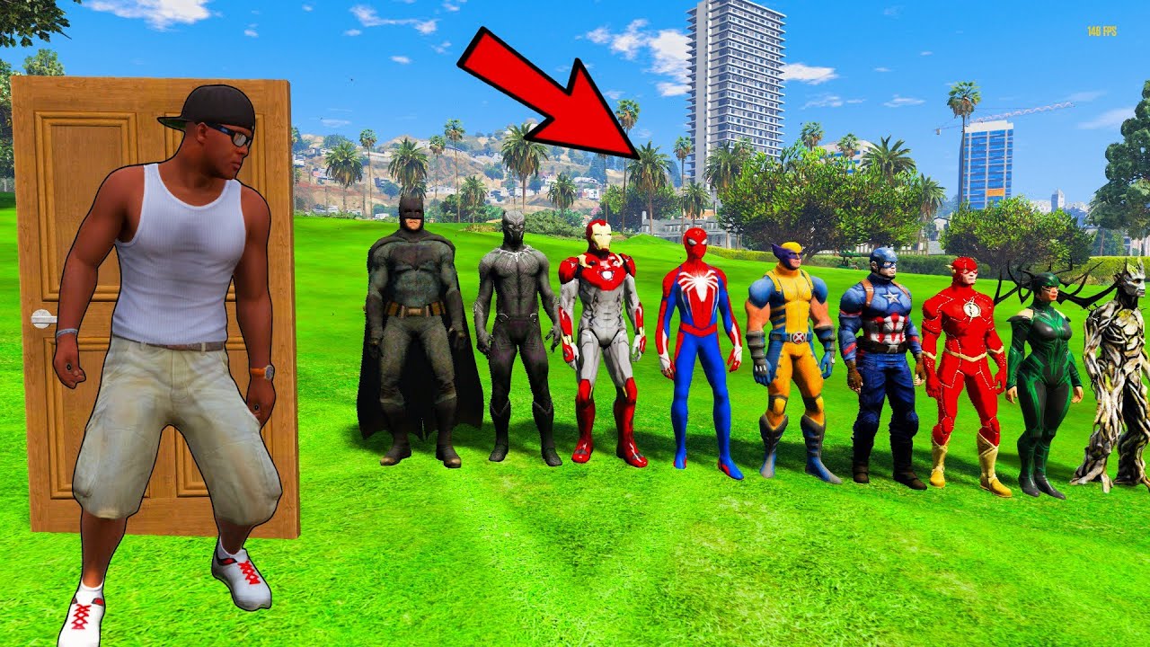 GTA V Franklin Play Hide And Seek Challenge With Avangers In GTA 5 ...