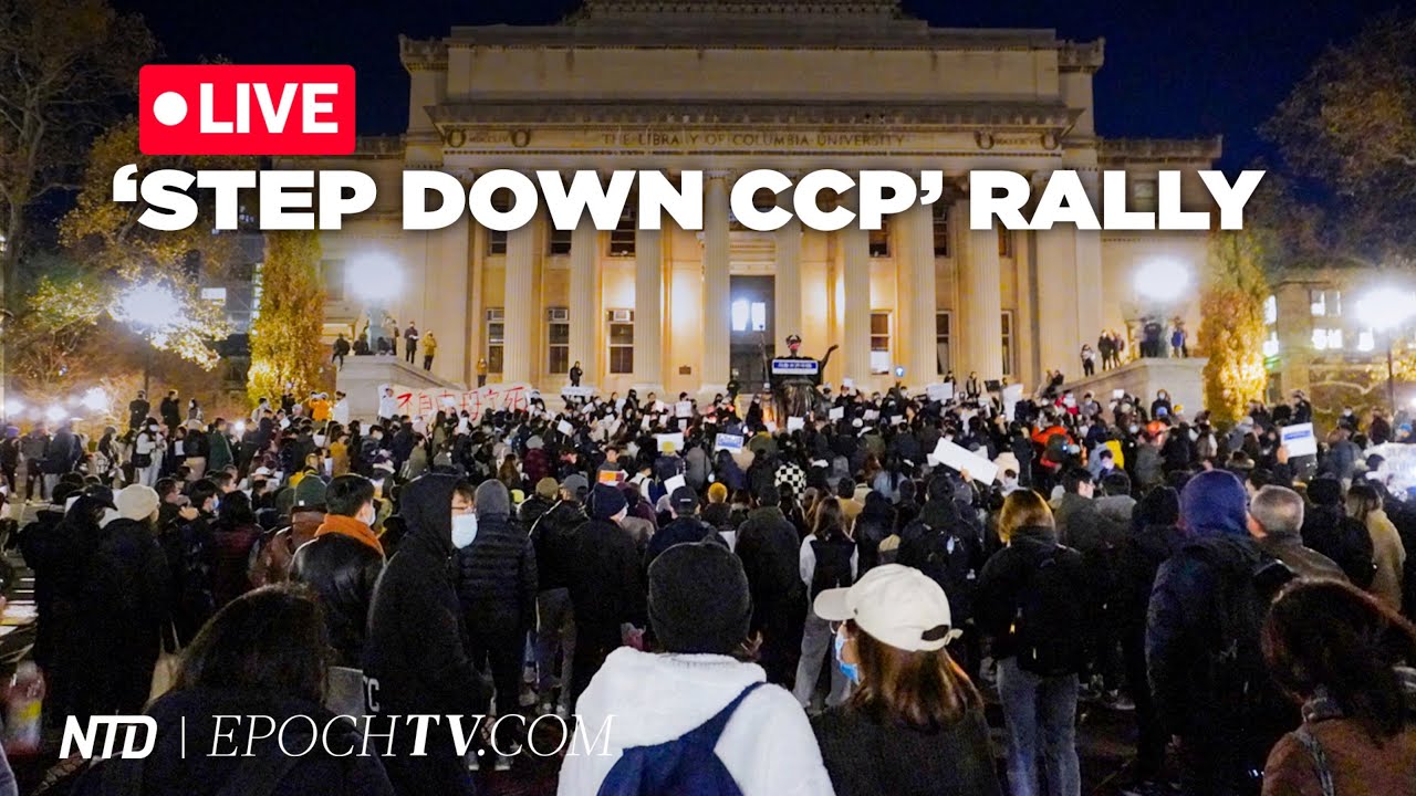 LIVE: Protest Against CCP Tyranny & China’s COVID Lockdowns in New York ...
