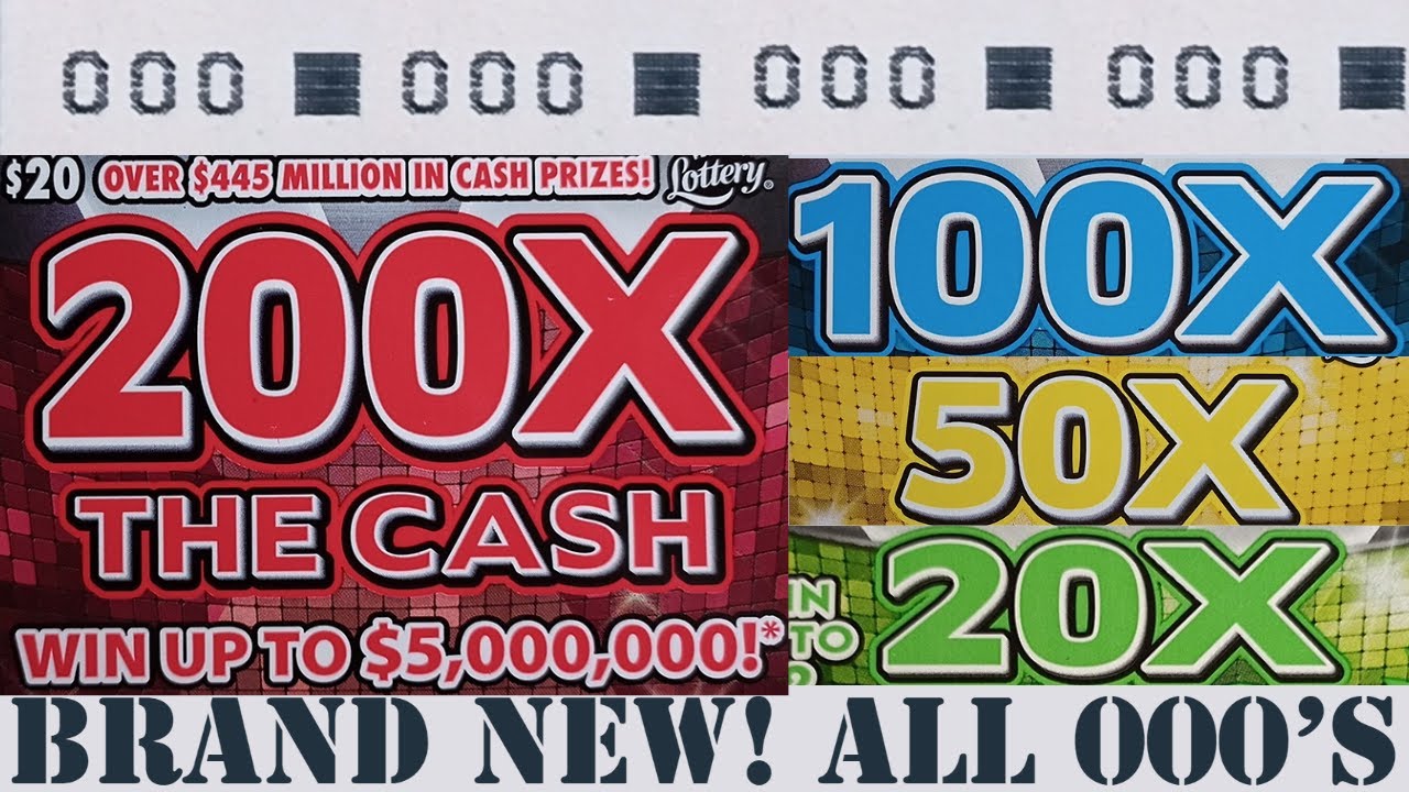 All 000's! NEW 200x 100x 50x 20x 10x Scratchoffs - YouTube