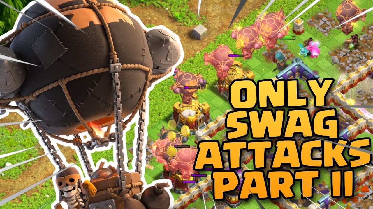 Warning ⚠️ Only Swag Attacks Part 2 | Mass Rocket Loons+Fireball Strongest Th16 Attack | COC ...