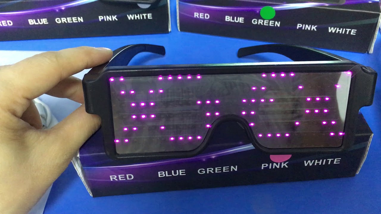 GFLAI Light Up Text Eyewear LED Graphic Glasses Fashionable Factory ...
