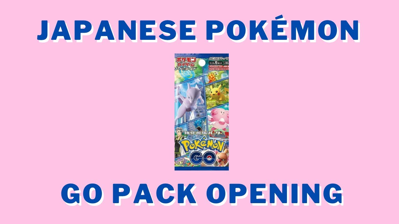 Japanese Pokémon Go Pack Opening - YouTube