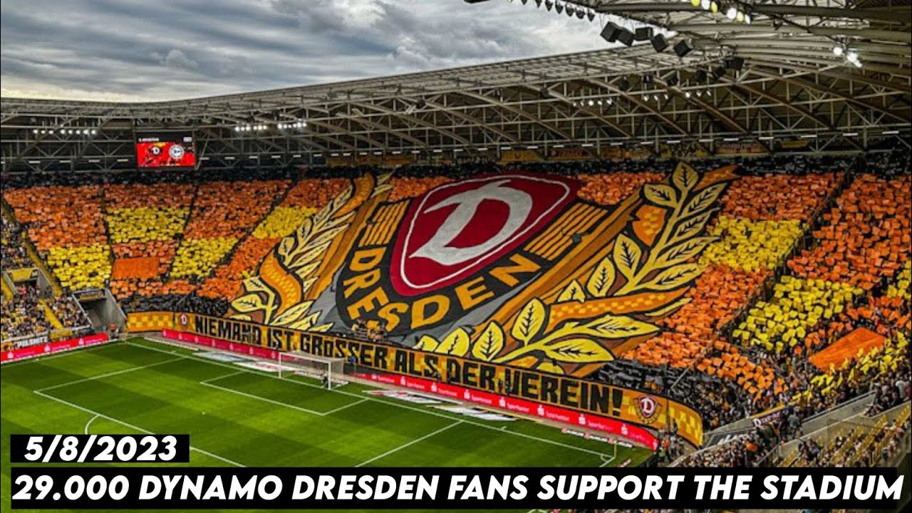 29.000 DYNAMO DRESDEN FANS SUPPORT THE STADIUM || Dynamo Dresden vs ...