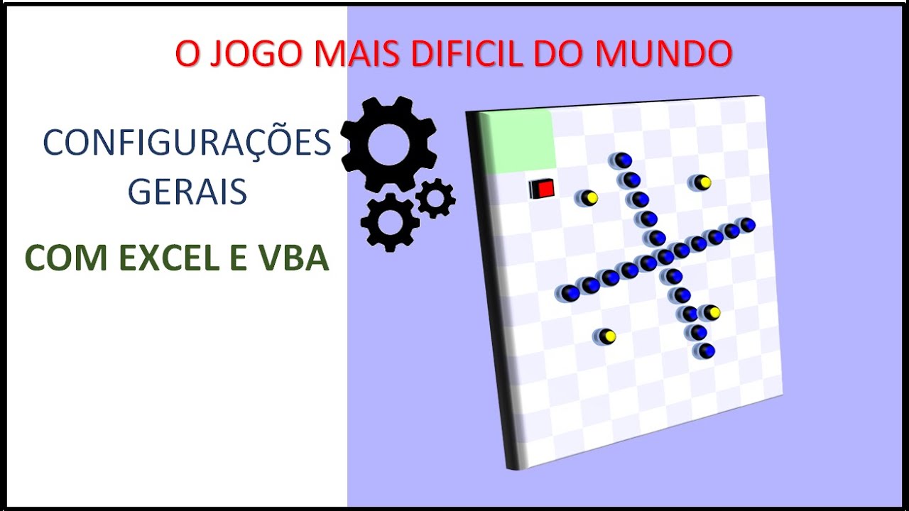 Jogos no Excel - O jogo mais difícil do mundo - fase 01 e configurações ...