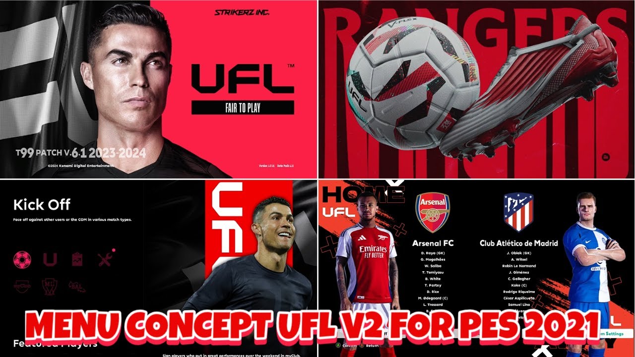 MENU CONCEPT UFL V2 FOR PES 2021 & FL24 - YouTube