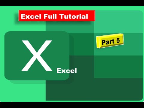 Excel Full Tutorial Course - YouTube