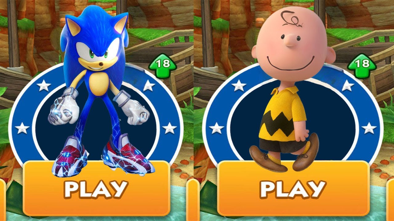 Sonic Dash vs Charlie Brown Run - Boscage Maze Sonic vs All Bosses Dr ...