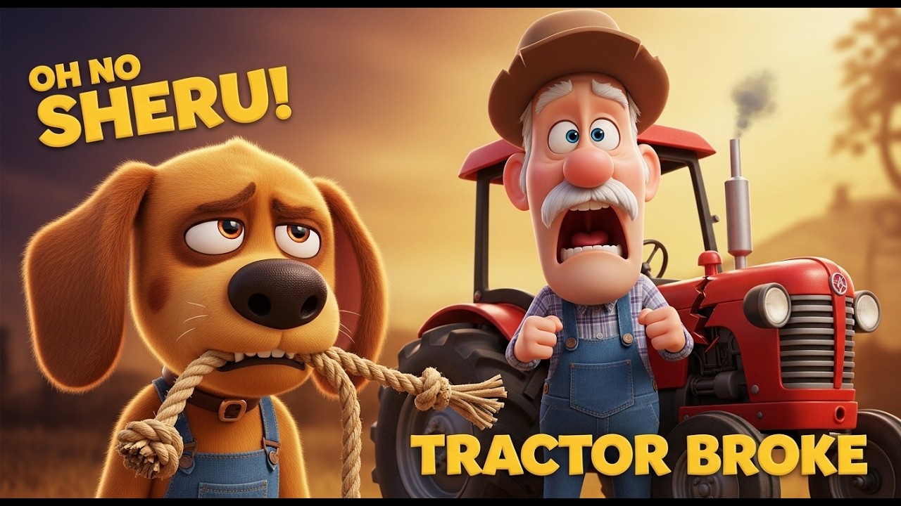 🐶🚜 Naughty Dog Broke the Tractor! | Sheru’s Big Lesson | Emotional Farm ...