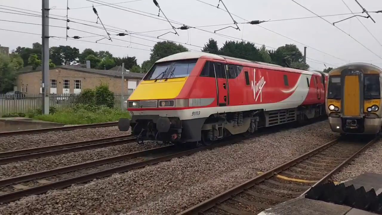 Trains at Arlesey ( 09/06/2018 ECML ) - YouTube