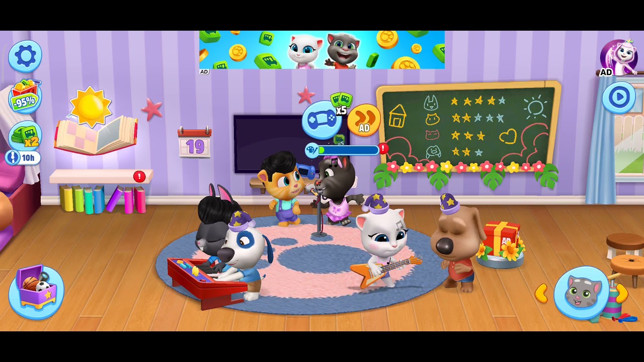 Talking Tom and Friend | Tired and Sleep after Singing do Barido Yo ...