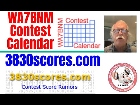 WA7BNM Contest Calendar & 3830 Score Reporting Website- 08/10/2022