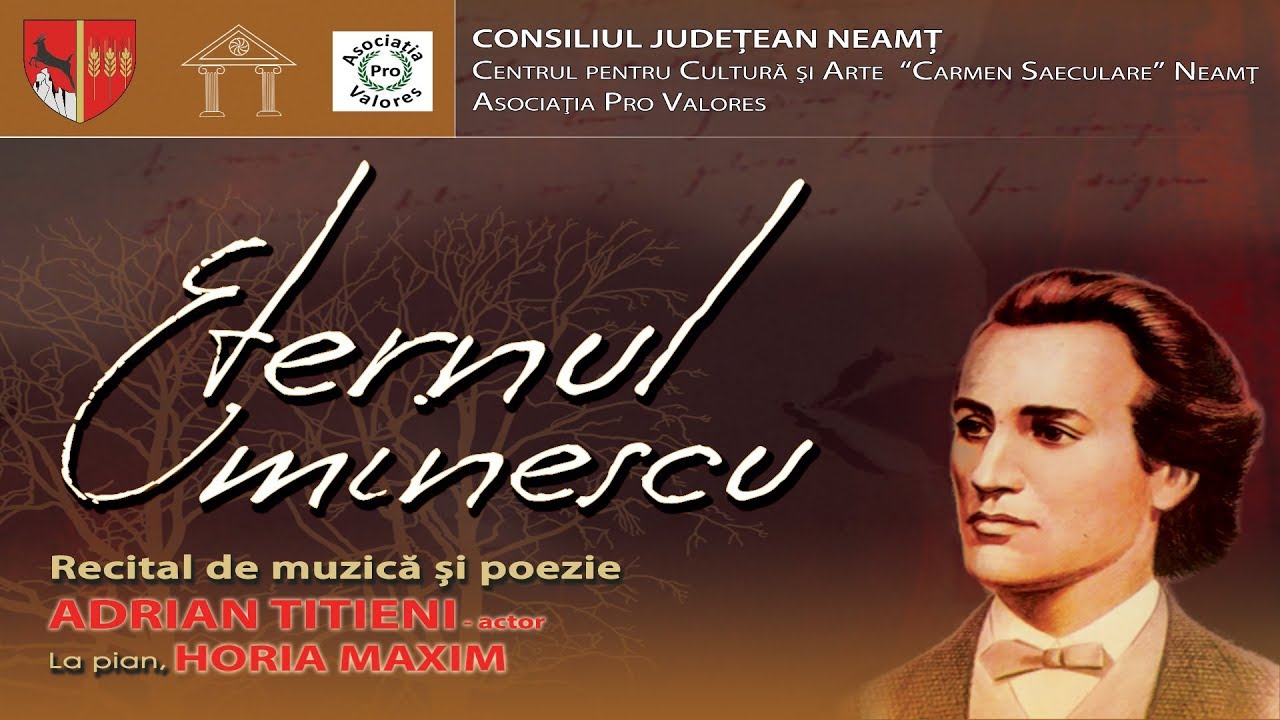 ”Eternul Eminescu” - Recital de muzică și poezie - YouTube