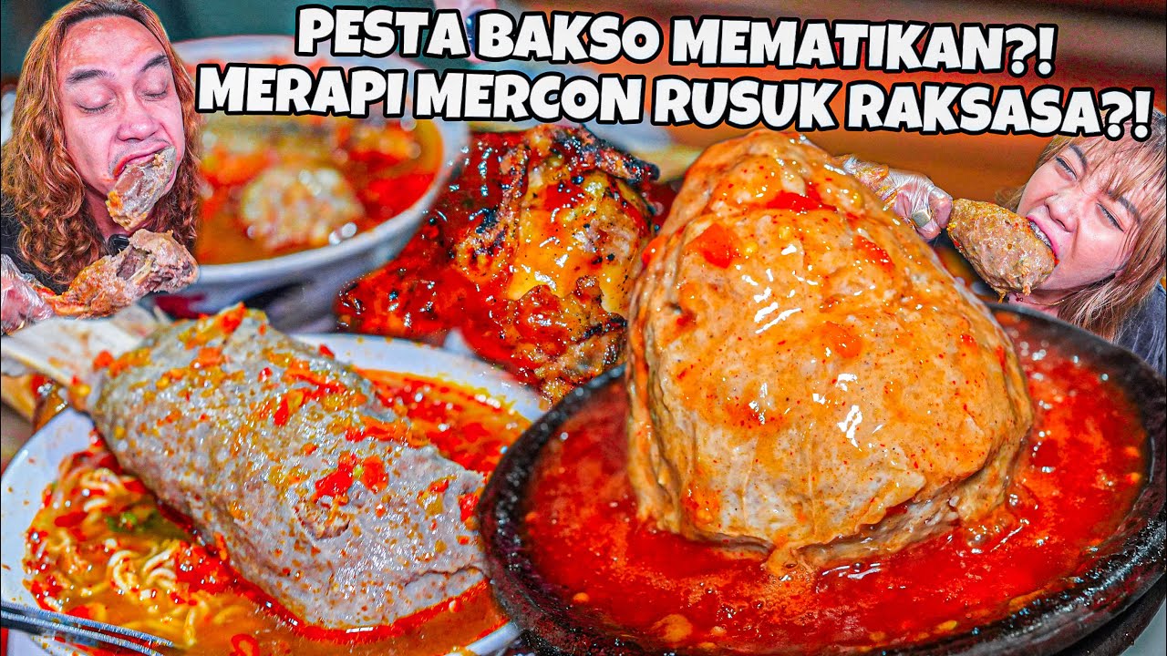 GILA!! BAKSO MERAPI RAKSASA SAMURAI KUAH MERCON TERLAKNAT DIDUNIA ...