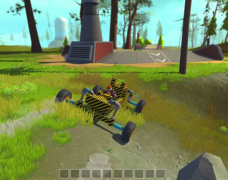 Driving the mk3 to launch my rocket on Scrap Mechanic - YouTube