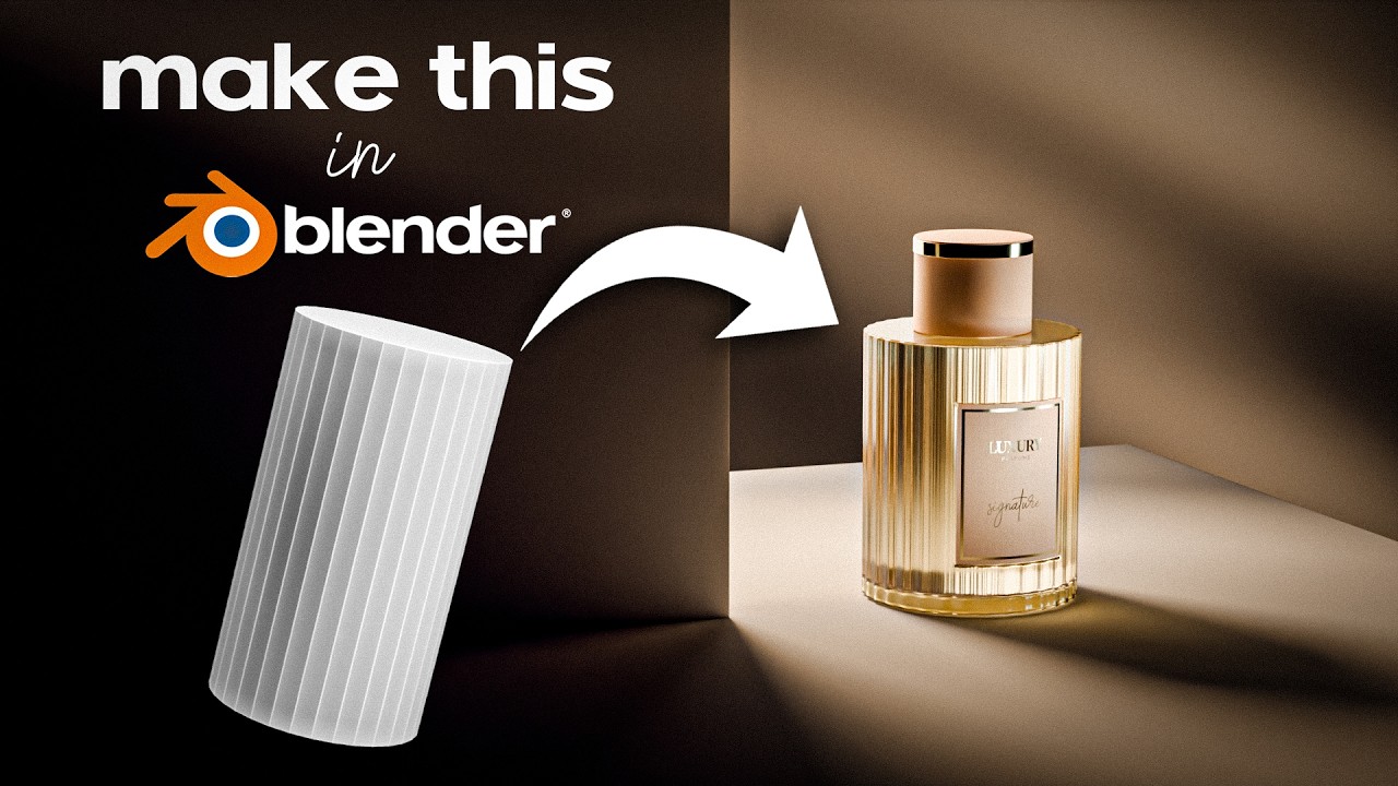 Luxury Perfume Bottle using Blender Under 30 minutes | With Pro ...