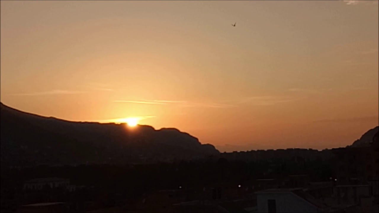 TRAMONTO DA CASA MIA ( PALERMO) -SUNSET FROM MY HOUSE FROM PALERMO ...