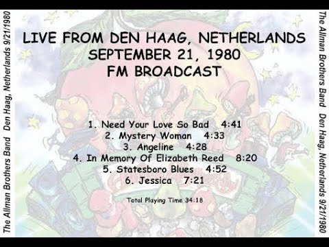 The Allman Brothers Band - Liz Reed (Congresgebouw, The Hague ...