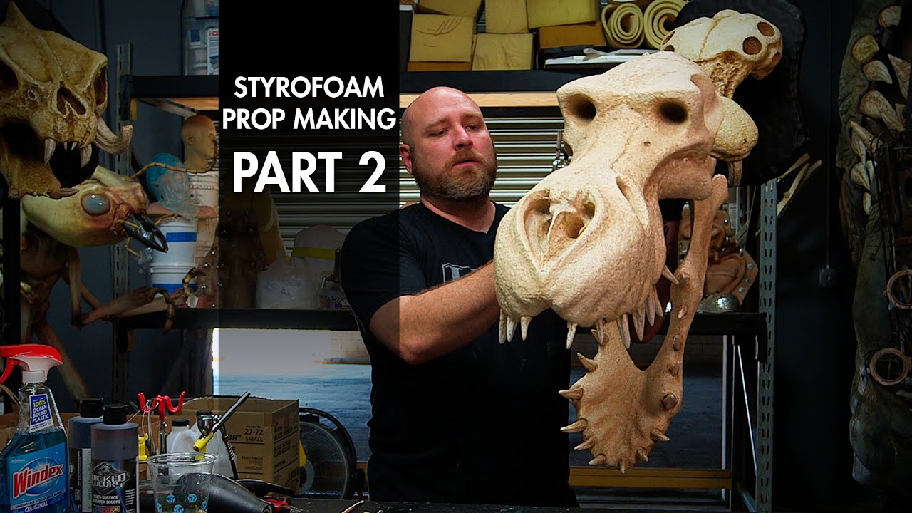 Styrofoam Prop Making Part 2: Hard Coating, Painting & Assembling ...