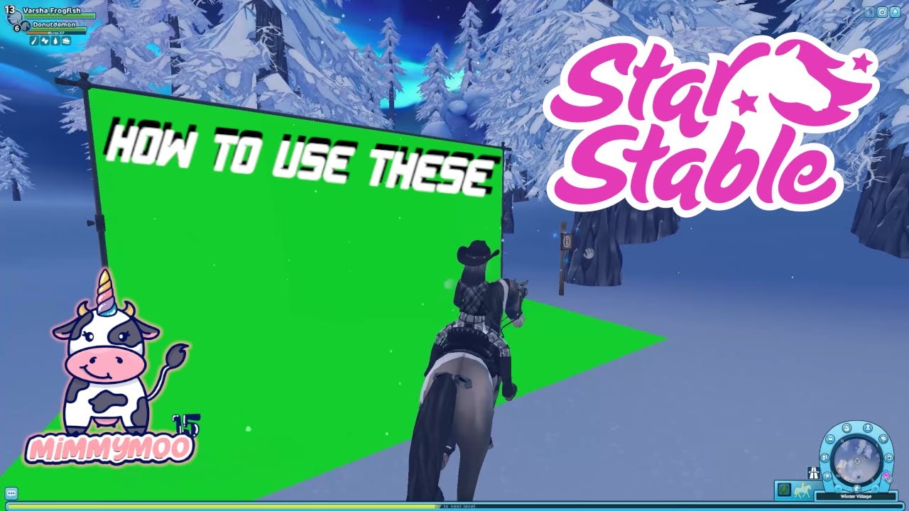 Green screen tutorial | Star Stable online | Gimp photo editor | Winter ...