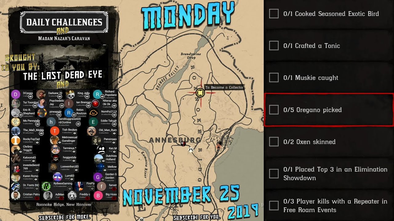 Daily Challenges + Roles Madam Nazar Muskie Oxen Oregano Pelican Exotic ...