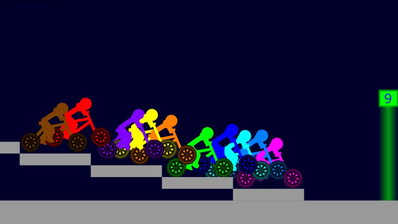 Stickman Tournament - Elimination Stickman Bicycle Race - YouTube