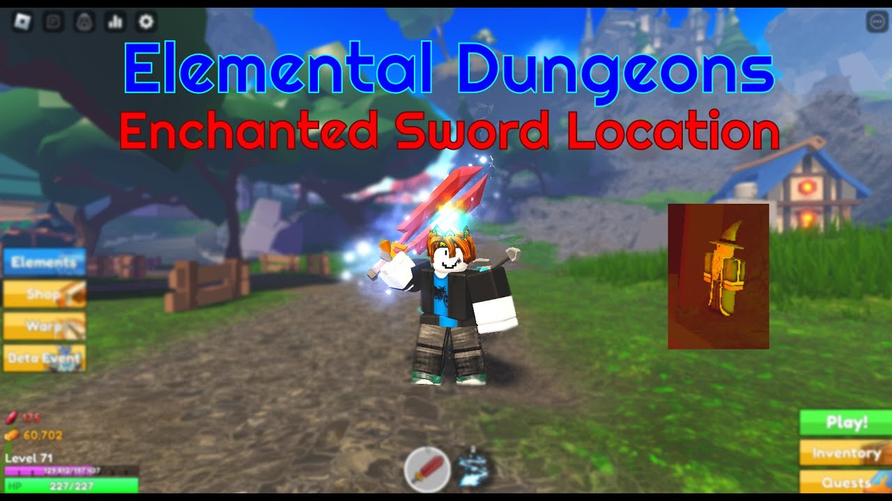 Elemental Dungeons Enchanted Blade Location - YouTube