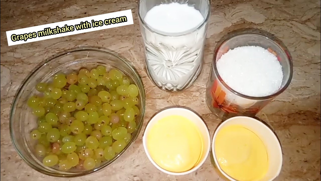Grapes Milkshake | Simple and Easy Milkshake | Breakfast Grapes ...
