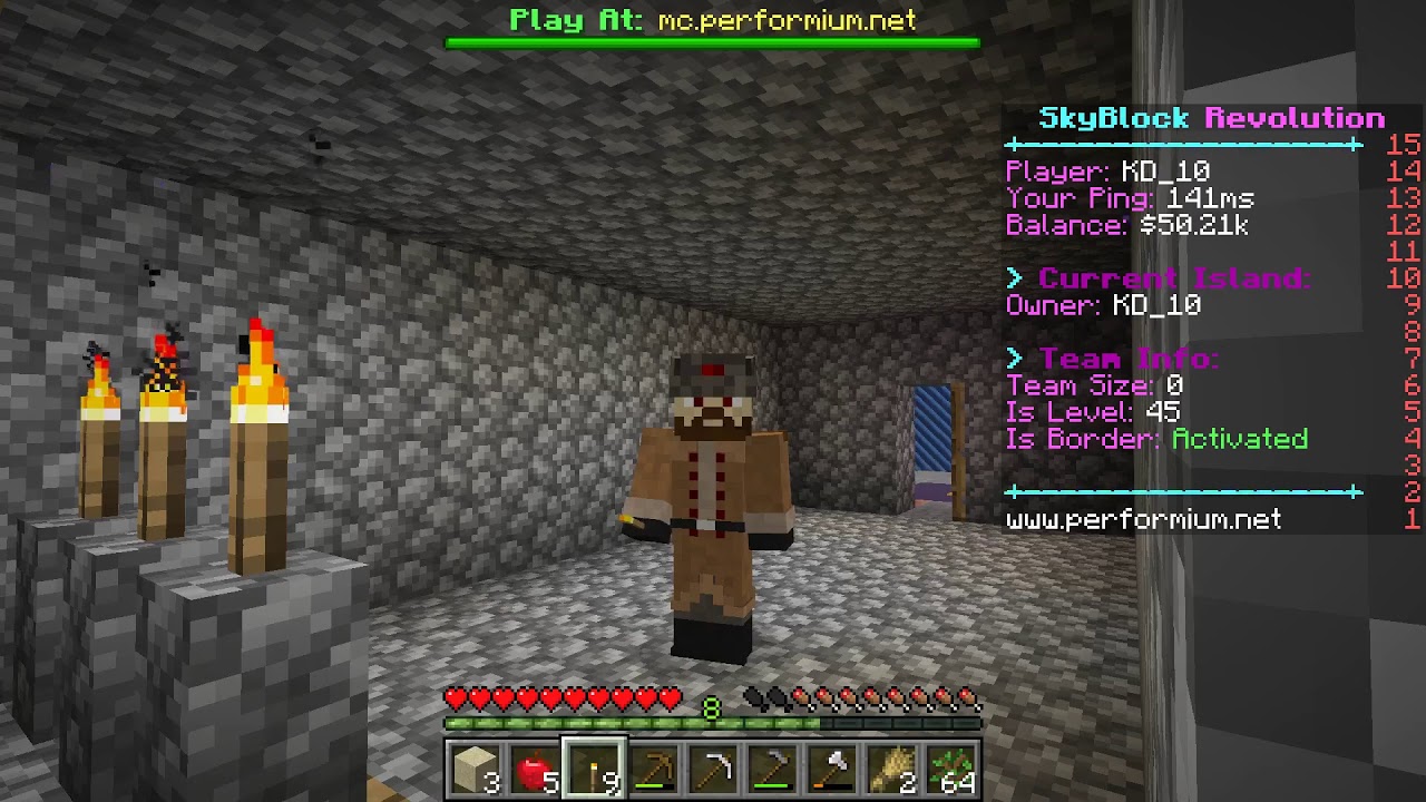 i am playing on the performium server! - YouTube