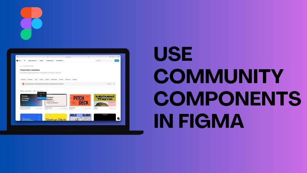 How to Use Community Components in Figma - YouTube
