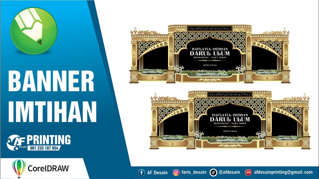 Tutorial Desain | Banner Pentas - YouTube