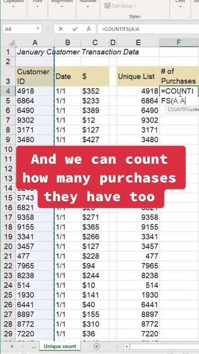 How to make a unique list in Excel - YouTube