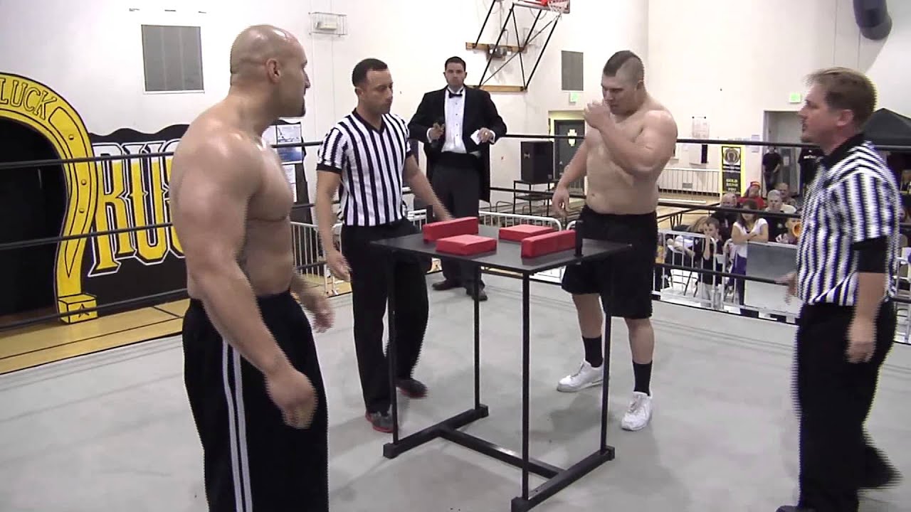 "The Golden Rule" Brian Brock vs. JR Kratos - Arm Wrestling 11-17-12 ...