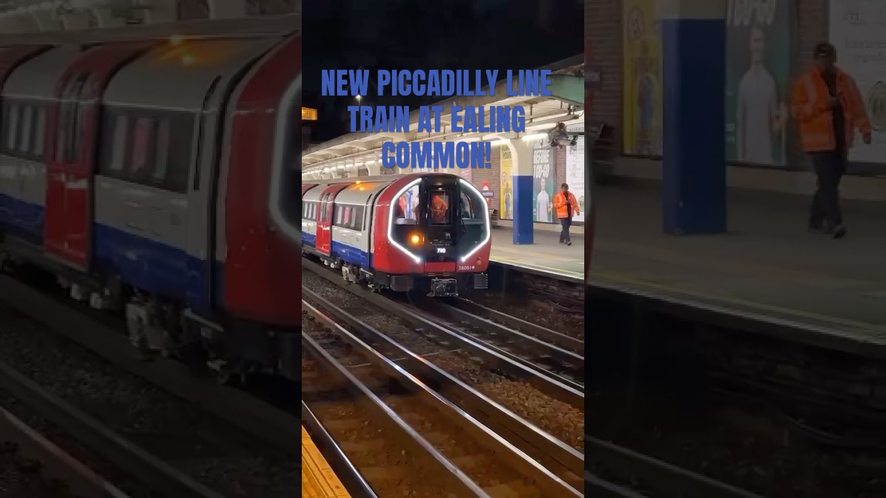 NEW PICCAD LINE TRAIN AT EALING COMMON! | The New Piccadilly Line train ...