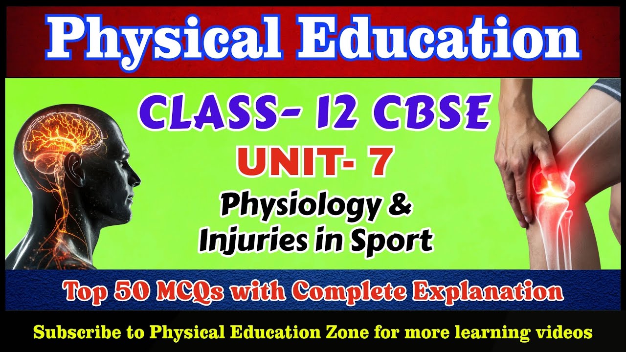 Physiology & Injuries in Sports | Class 12 Physical Education Unit 7 ...